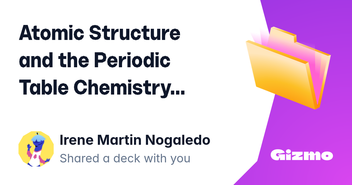 Atomic Structure and the Periodic Table Chemistry Topic 1 | Flashcards