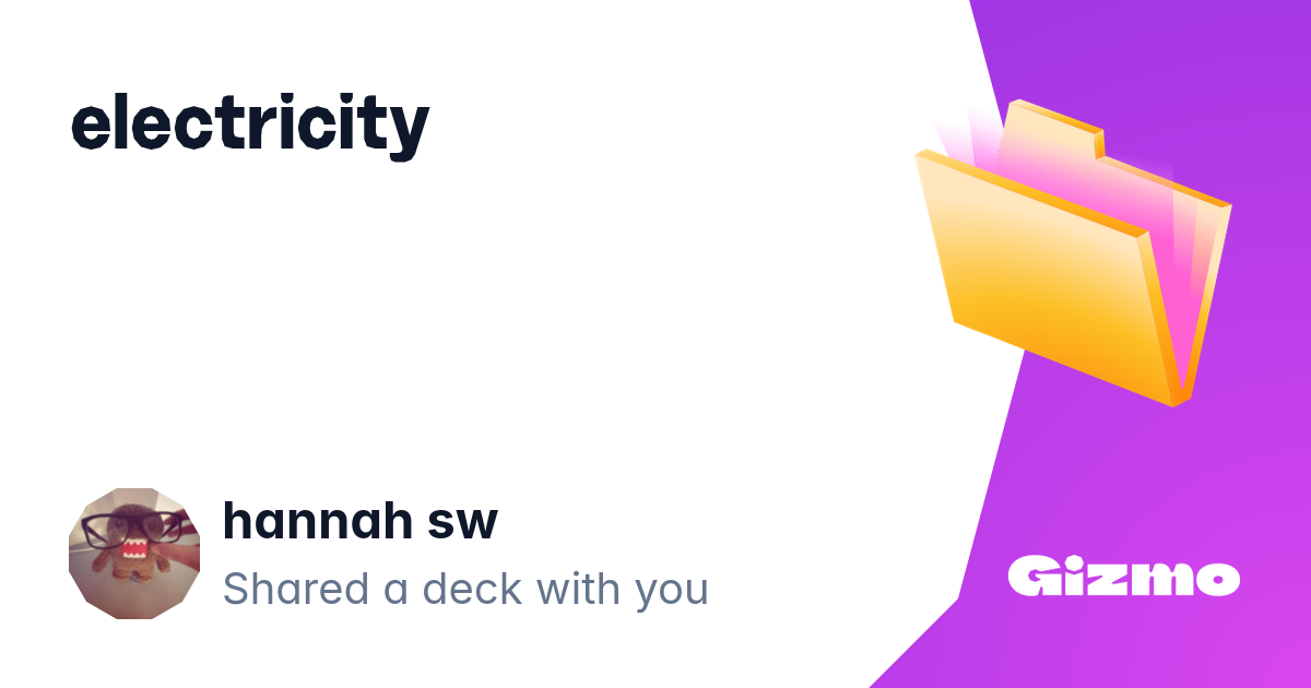 Electricity | Flashcards