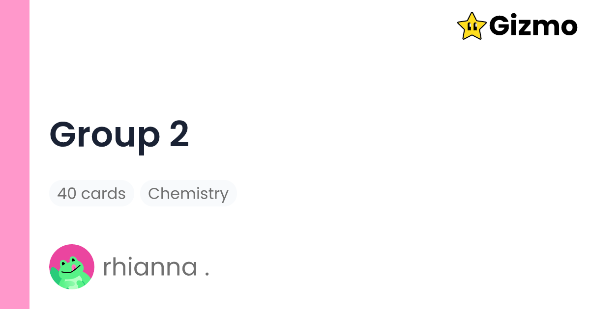 Group 2 | Flashcards
