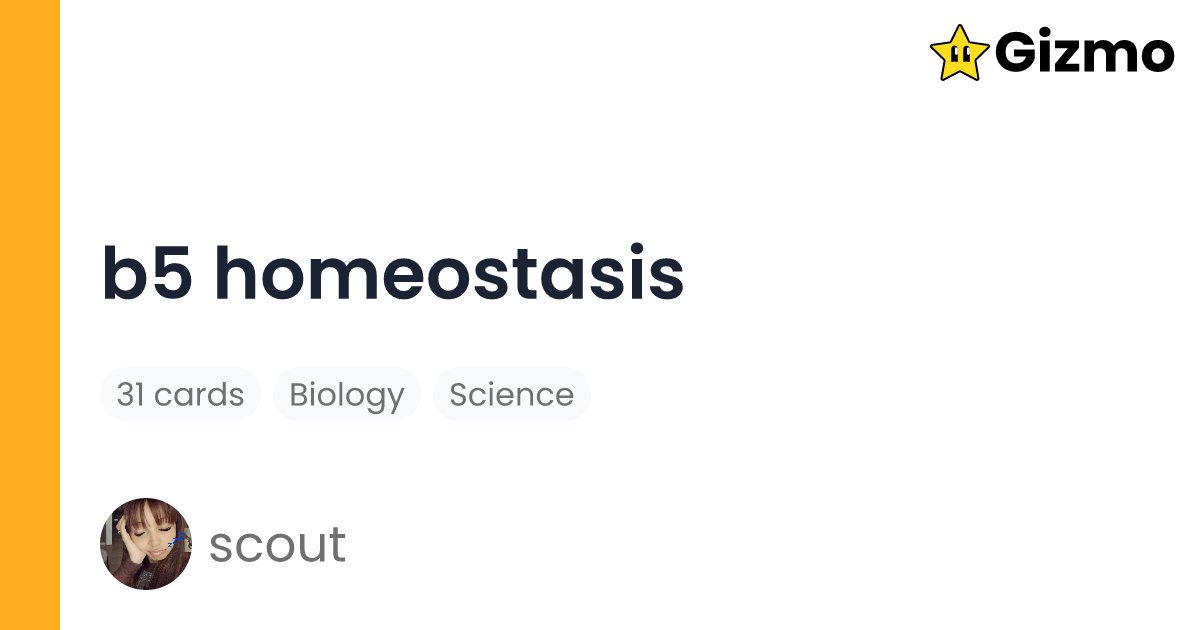 B5 Homeostasis | Flashcards