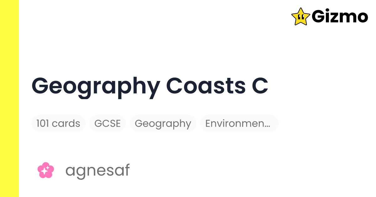 Geography Coasts C | Flashcards