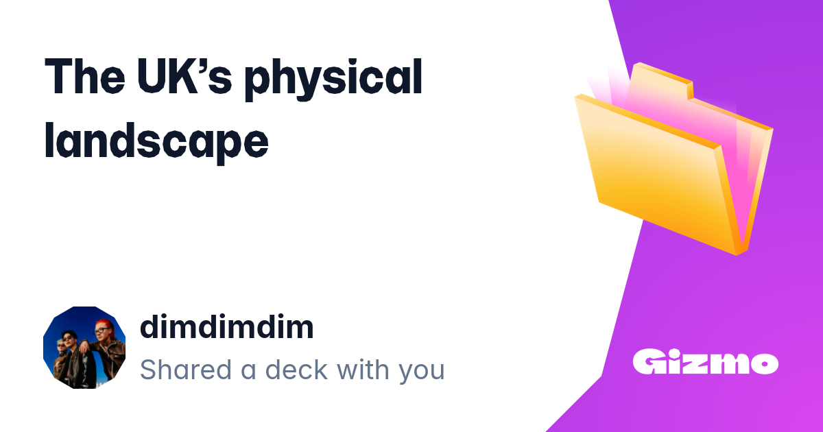 The Uk’s Physical Landscape | Flashcards