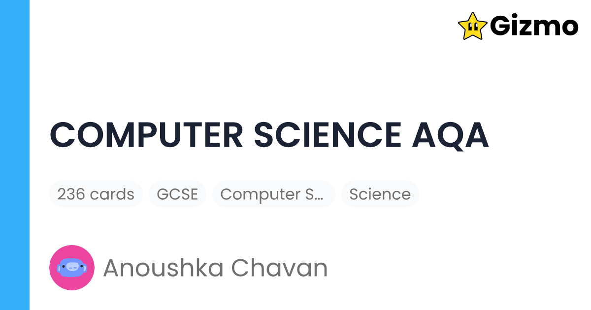 Computer Science Aqa | Flashcards