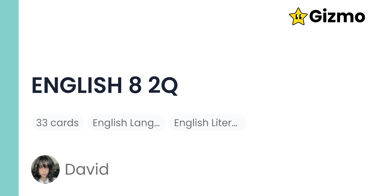 English 8 2q | Flashcards