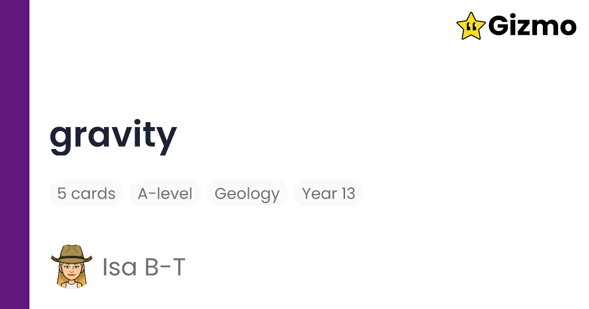 Gravity | Flashcards