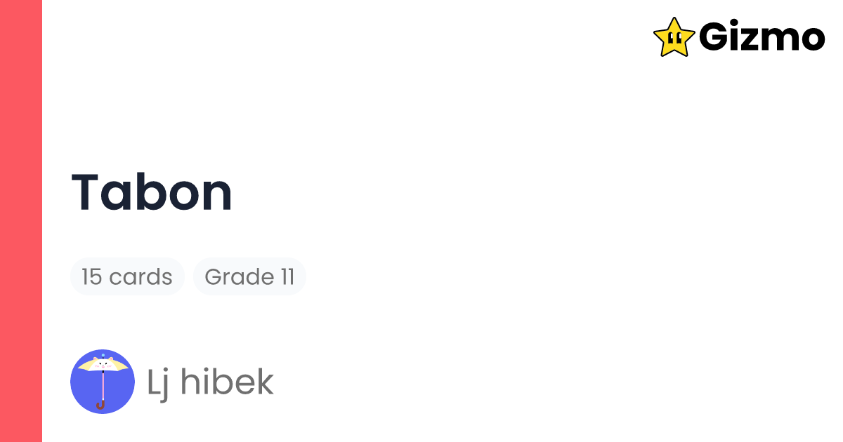 Tabon | Flashcards