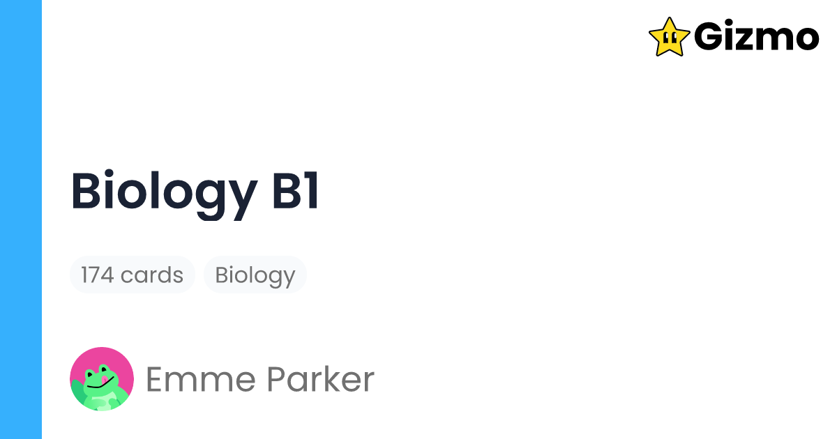 Biology B1 | Flashcards