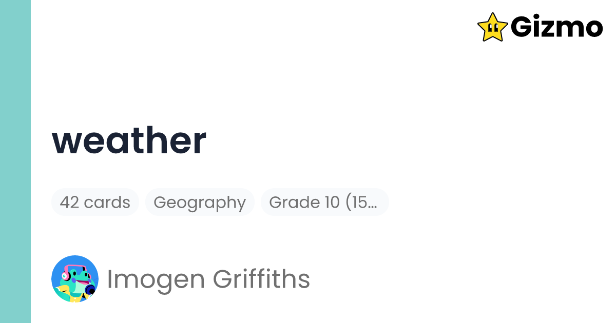 Weather | Flashcards