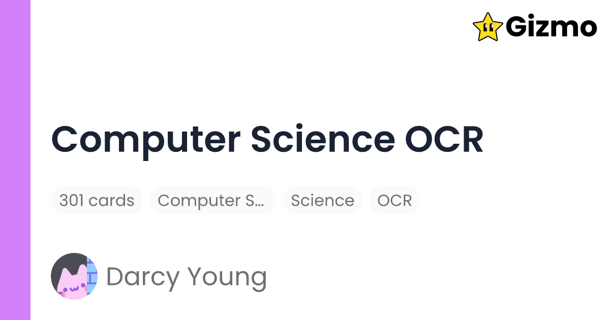 Computer Science Ocr | Flashcards