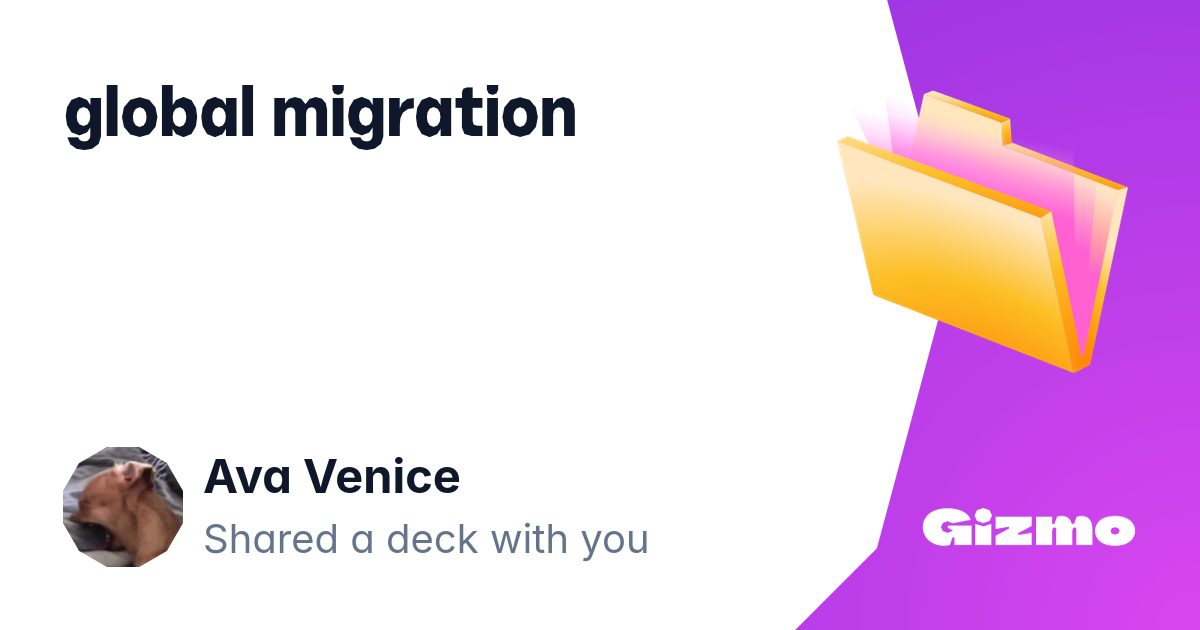 Global Migration | Flashcards
