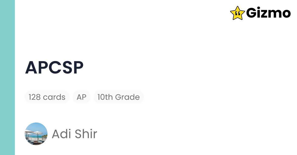 Apcsp | Flashcards