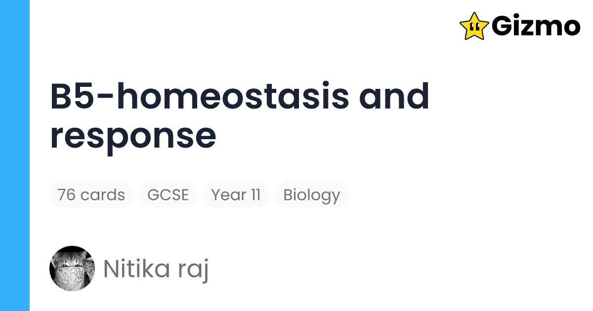 B5-homeostasis and Response | Flashcards