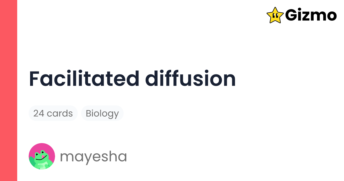 Facilitated Diffusion | Flashcards
