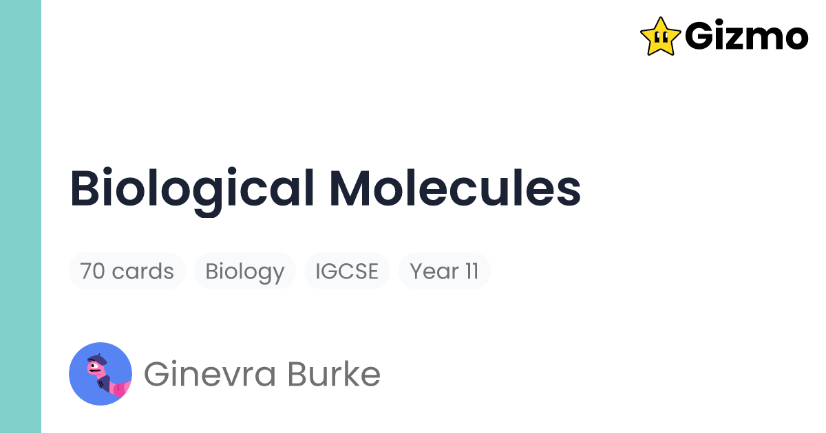 Biological Molecules | Flashcards