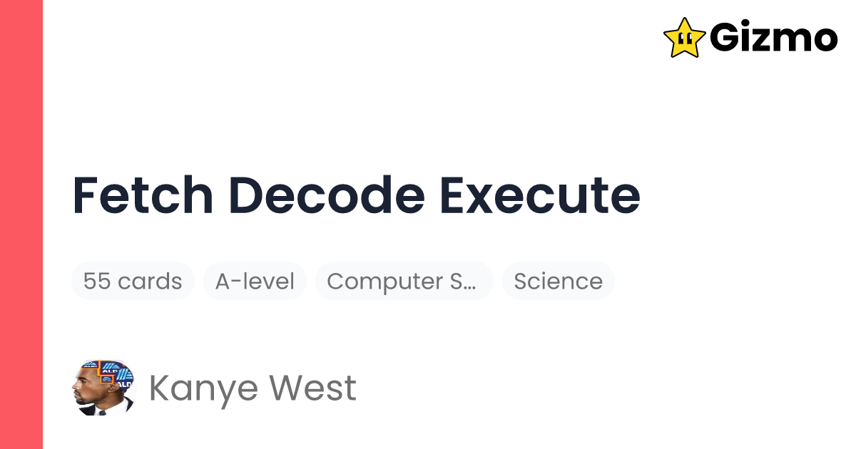 Fetch Decode Execute | Flashcards