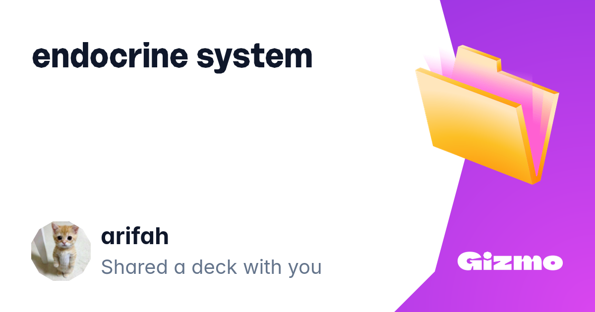 Endocrine System | Flashcards