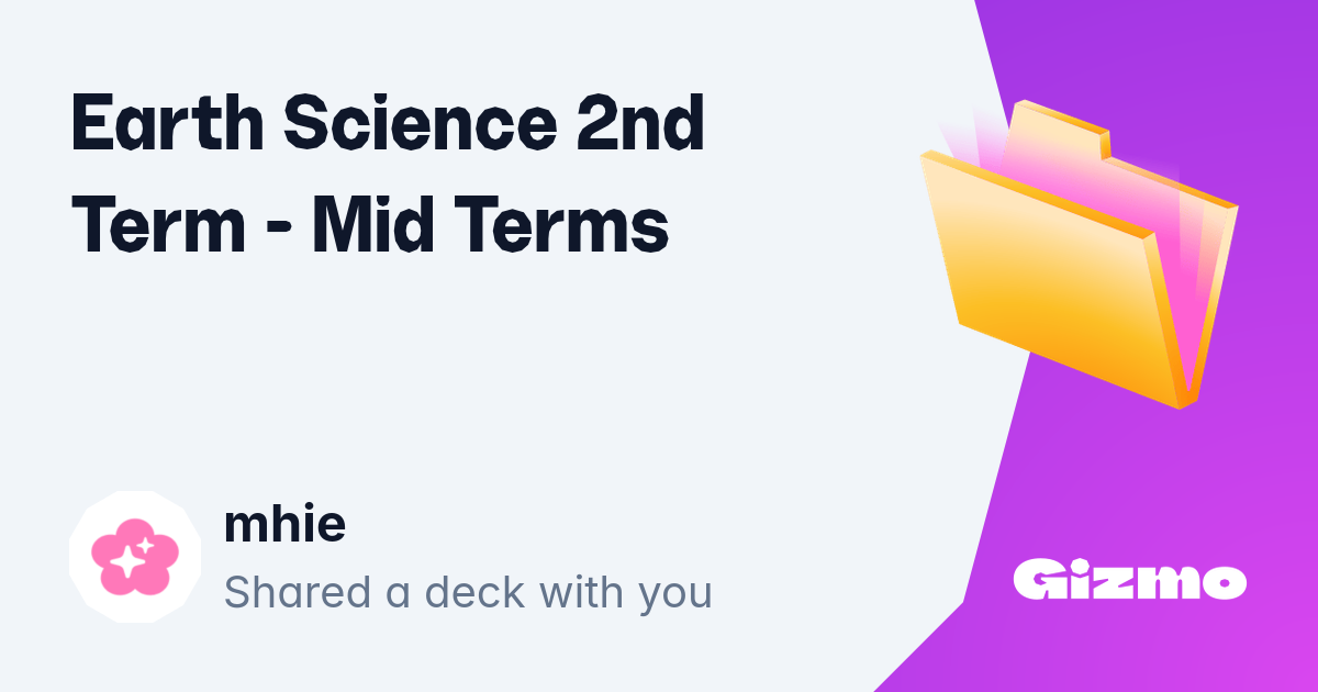 Earth Science 2nd Term - Mid Terms | Flashcards