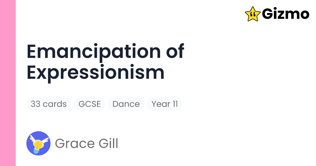 Emancipation Of Expressionism | Flashcards