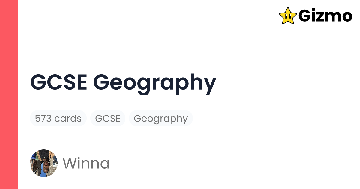 Gcse Geography | Flashcards