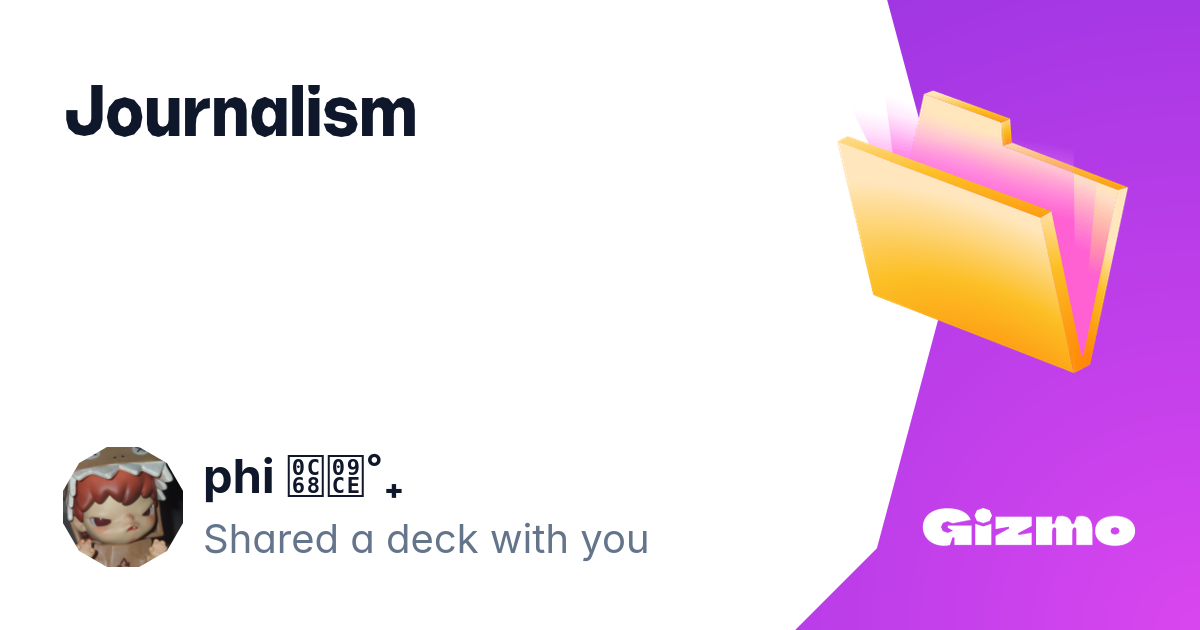 Journalism | Flashcards