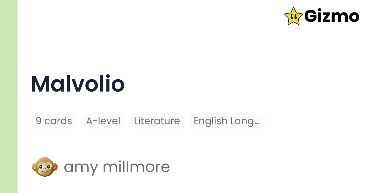 Malvolio | Flashcards