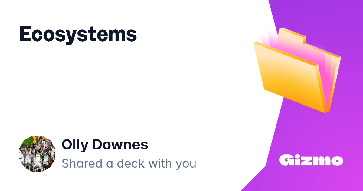 Ecosystems | Flashcards