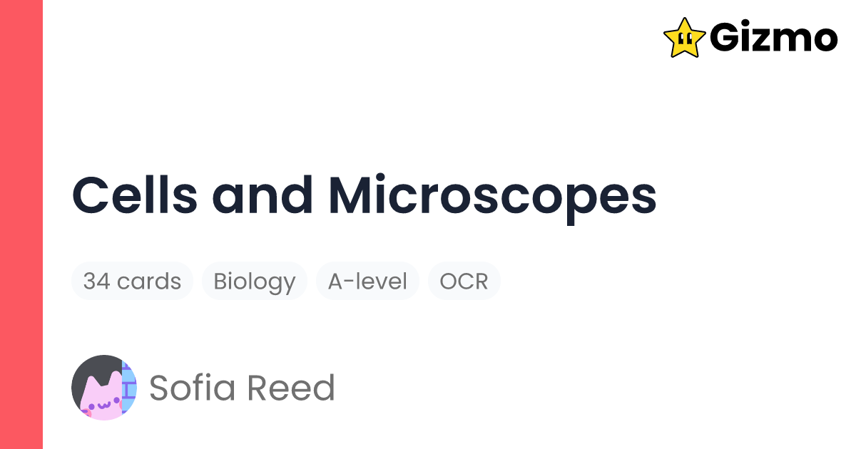 Cells and Microscopes | Flashcards