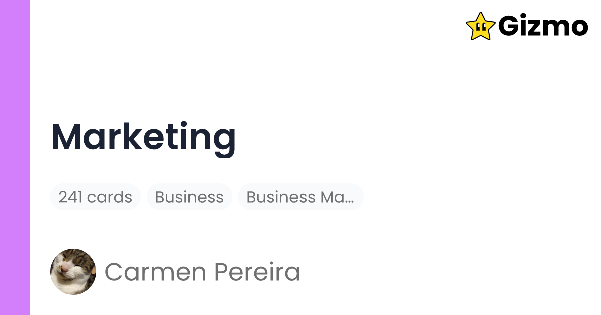 Marketing | Flashcards