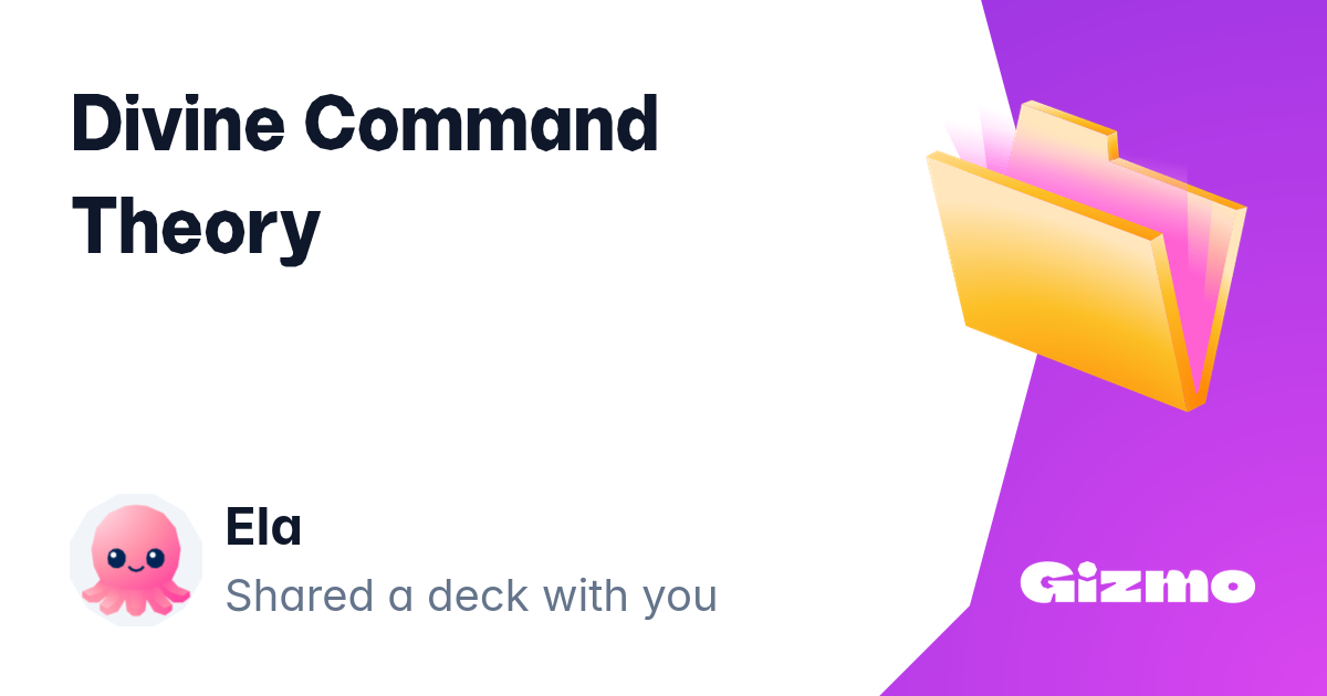 Divine Command Theory | Flashcards