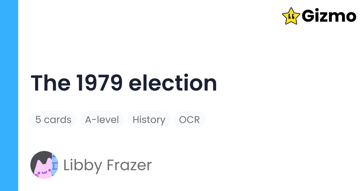The 1979 Election | Flashcards