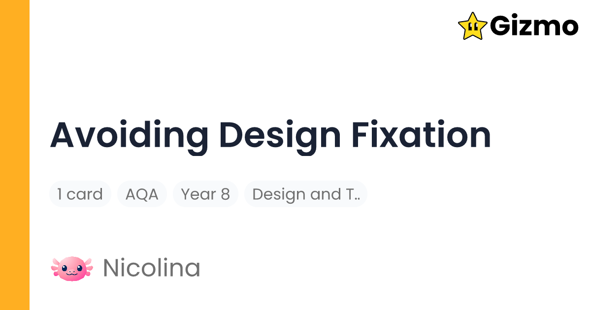 Avoiding Design Fixation | Flashcards