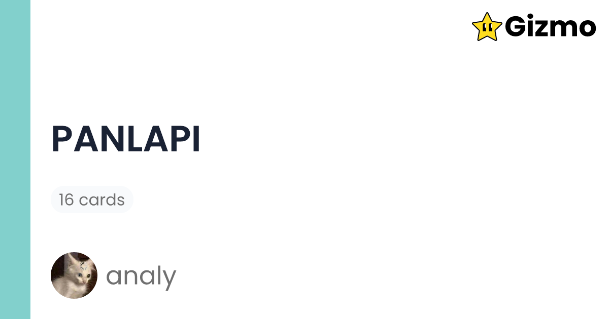 Panlapi | Flashcards