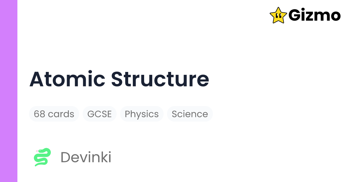 Atomic Structure | Flashcards