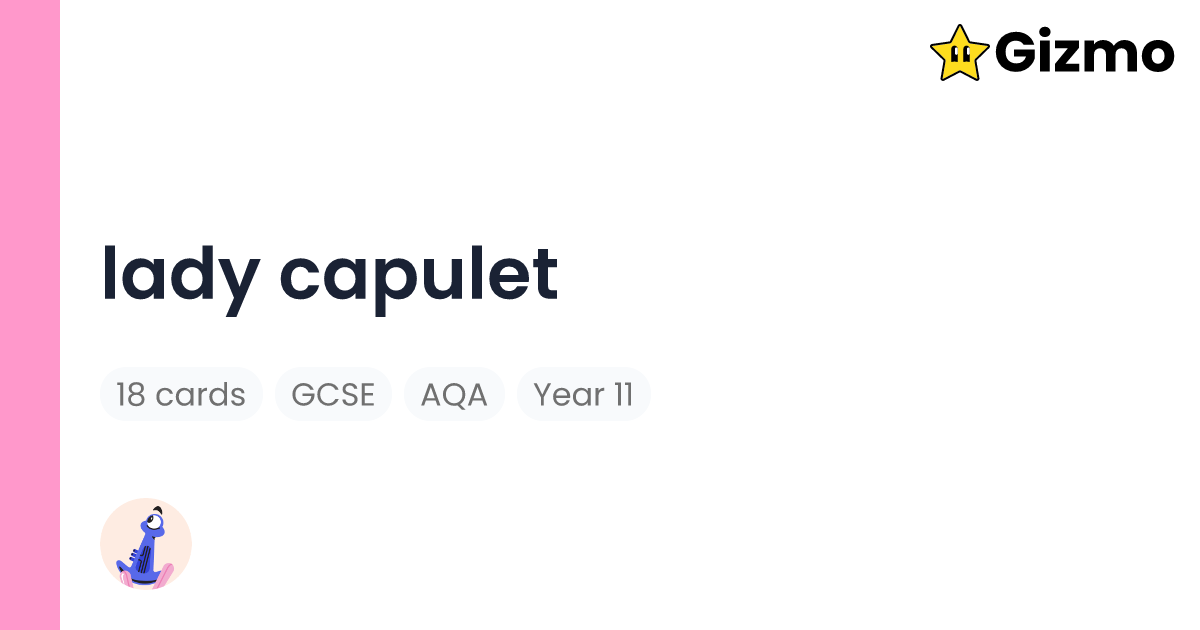 Lady Capulet | Flashcards
