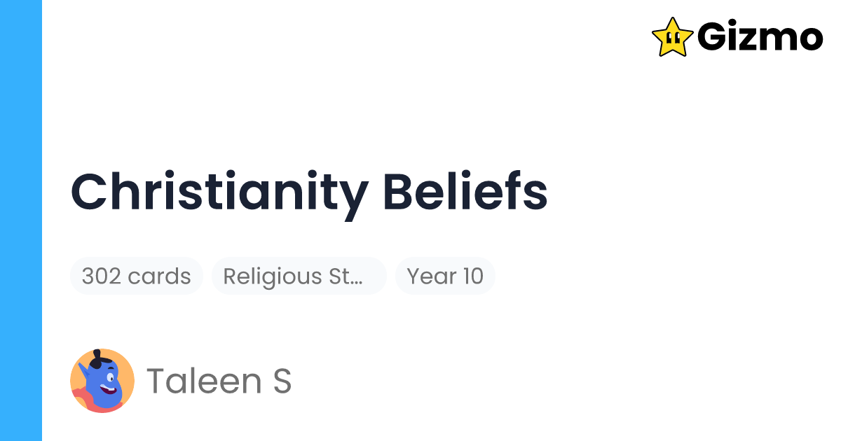 Christianity Beliefs | Flashcards
