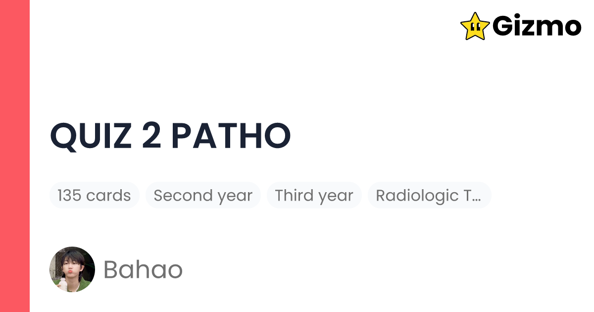 Quiz 2 Patho | Flashcards