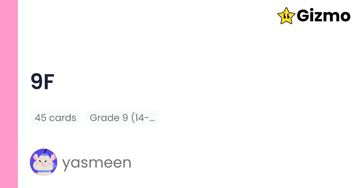 9f | Flashcards