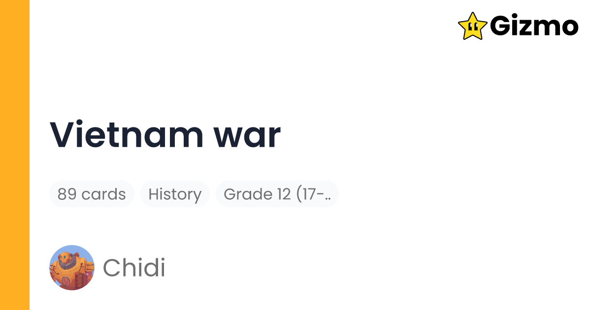 Vietnam War | Flashcards