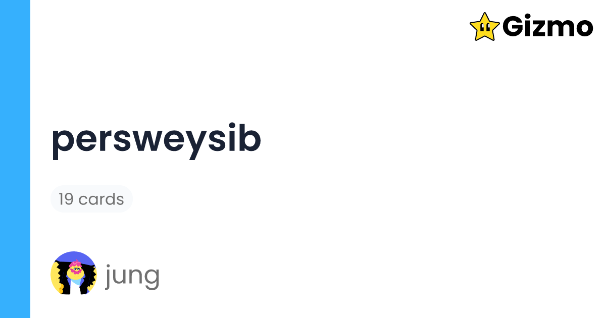 Persweysib | Flashcards
