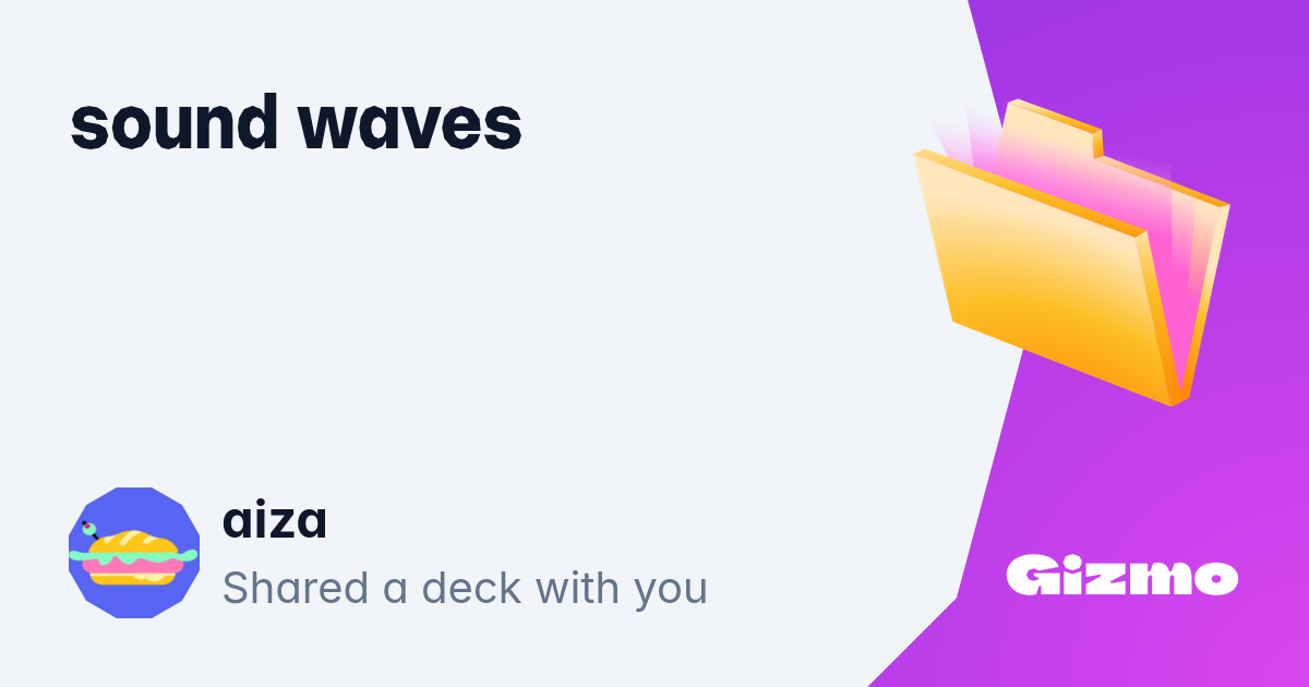 Sound Waves | Flashcards