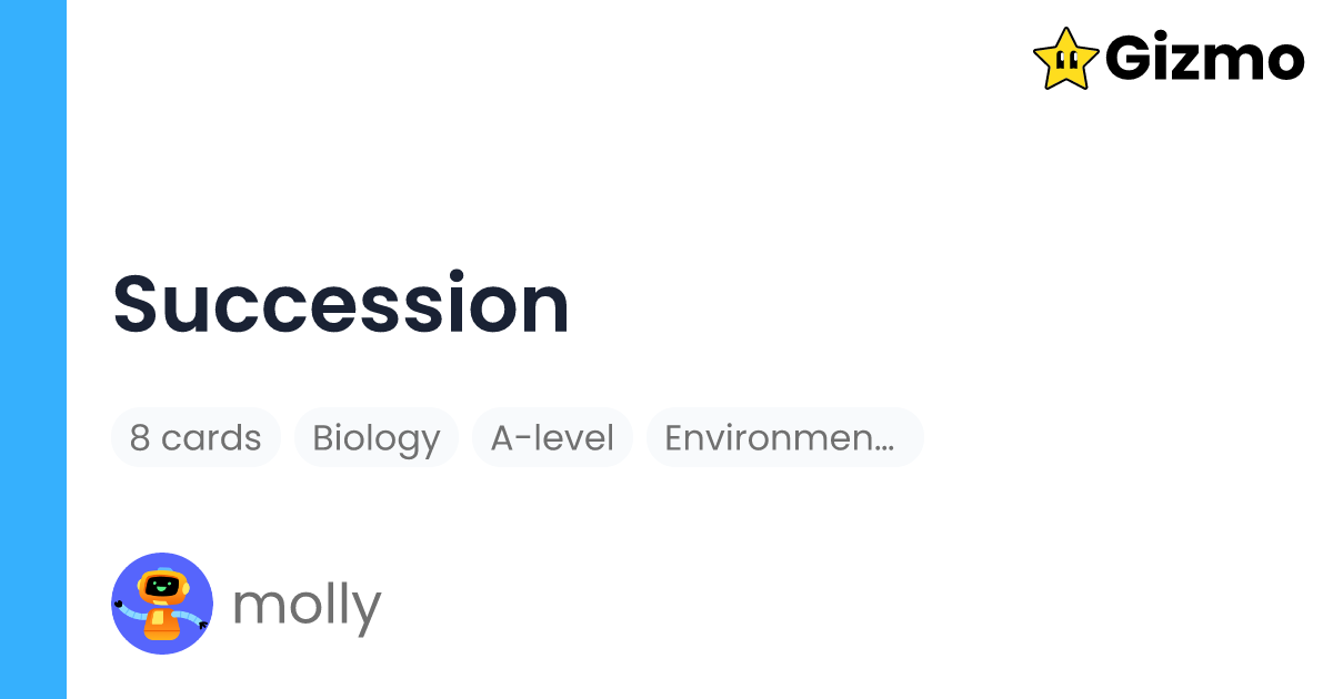 Succession | Flashcards