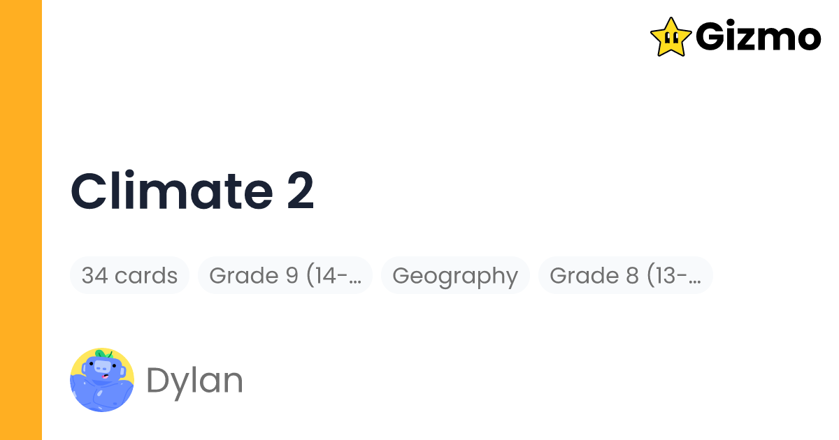 Climate 2 | Flashcards
