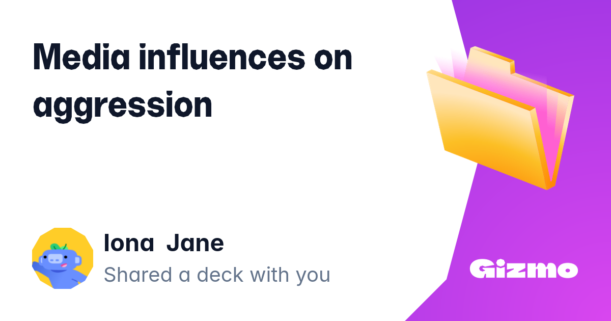 Media Influences on Aggression | Flashcards