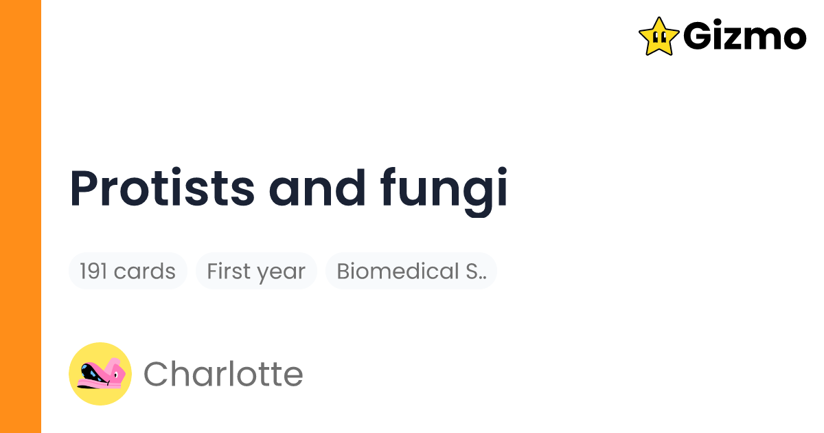 Protists and Fungi | Flashcards