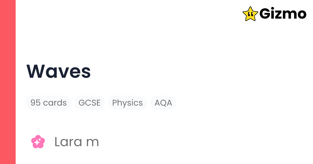 Waves | Flashcards