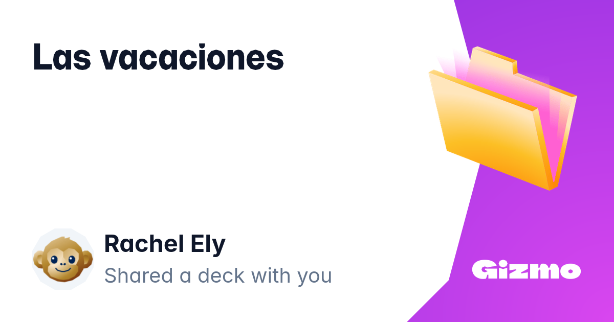 Las Vacaciones | Flashcards