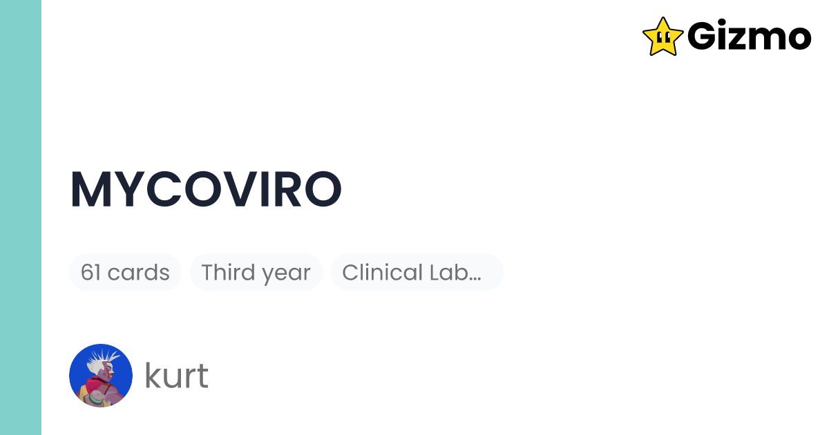 Mycoviro | Flashcards