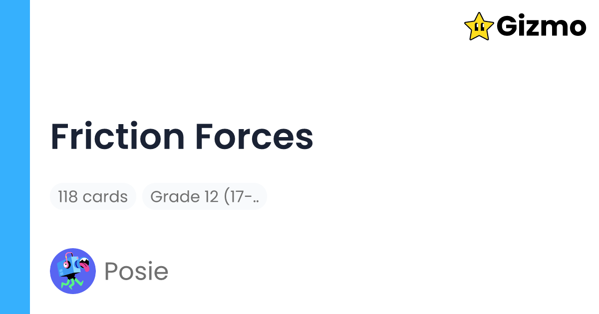 Friction Forces | Flashcards