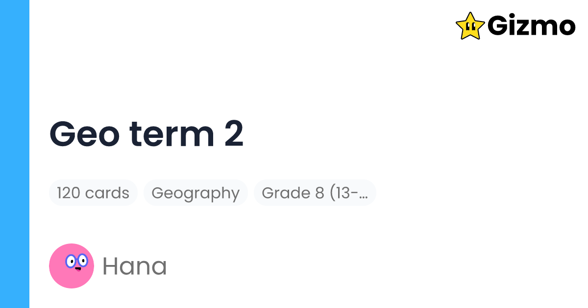 Geo Term 2 | Flashcards