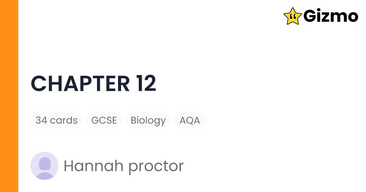 Chapter 12 | Flashcards